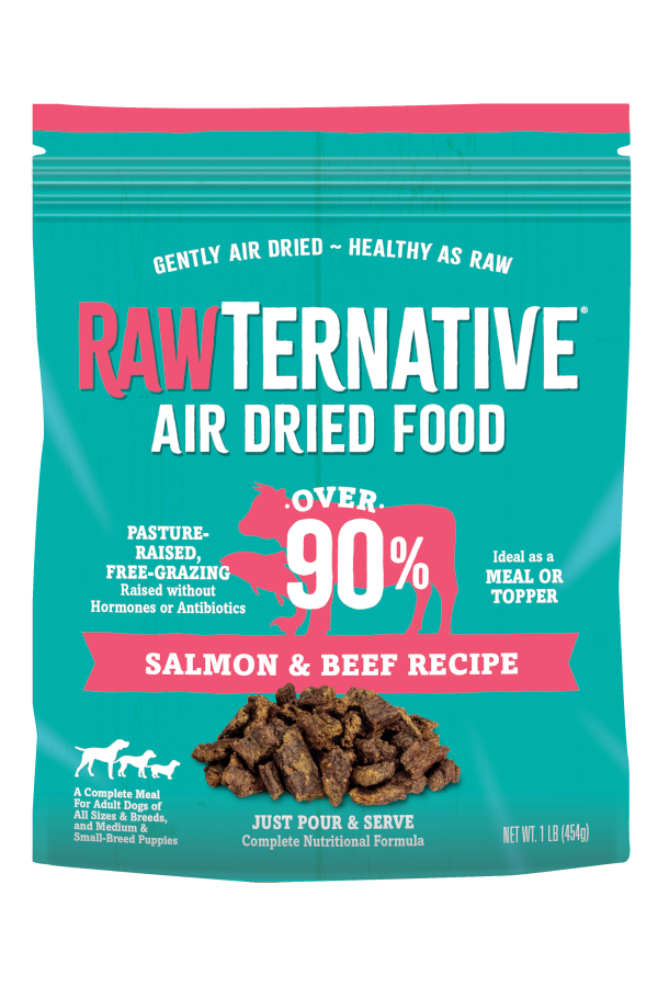Grandma Mae's Country Naturals RawTernative Air Dried Salmon & Beef Do ...